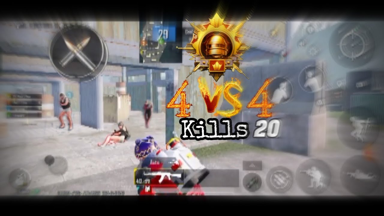 20 KILLS in 4vs4 TDM MATCH | they challenge me for 4vs4 TDM 😡 - YouTube