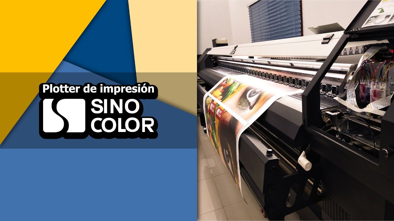 Plotter de impresión Sino color SJ740C - la vida en mil colores. - YouTube