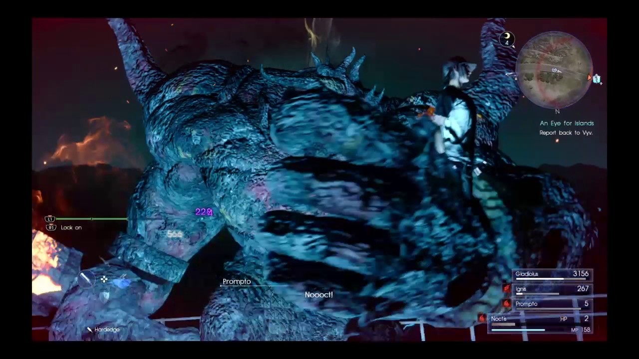 FINAL FANTASY XV - Easy Red Giant win - YouTube