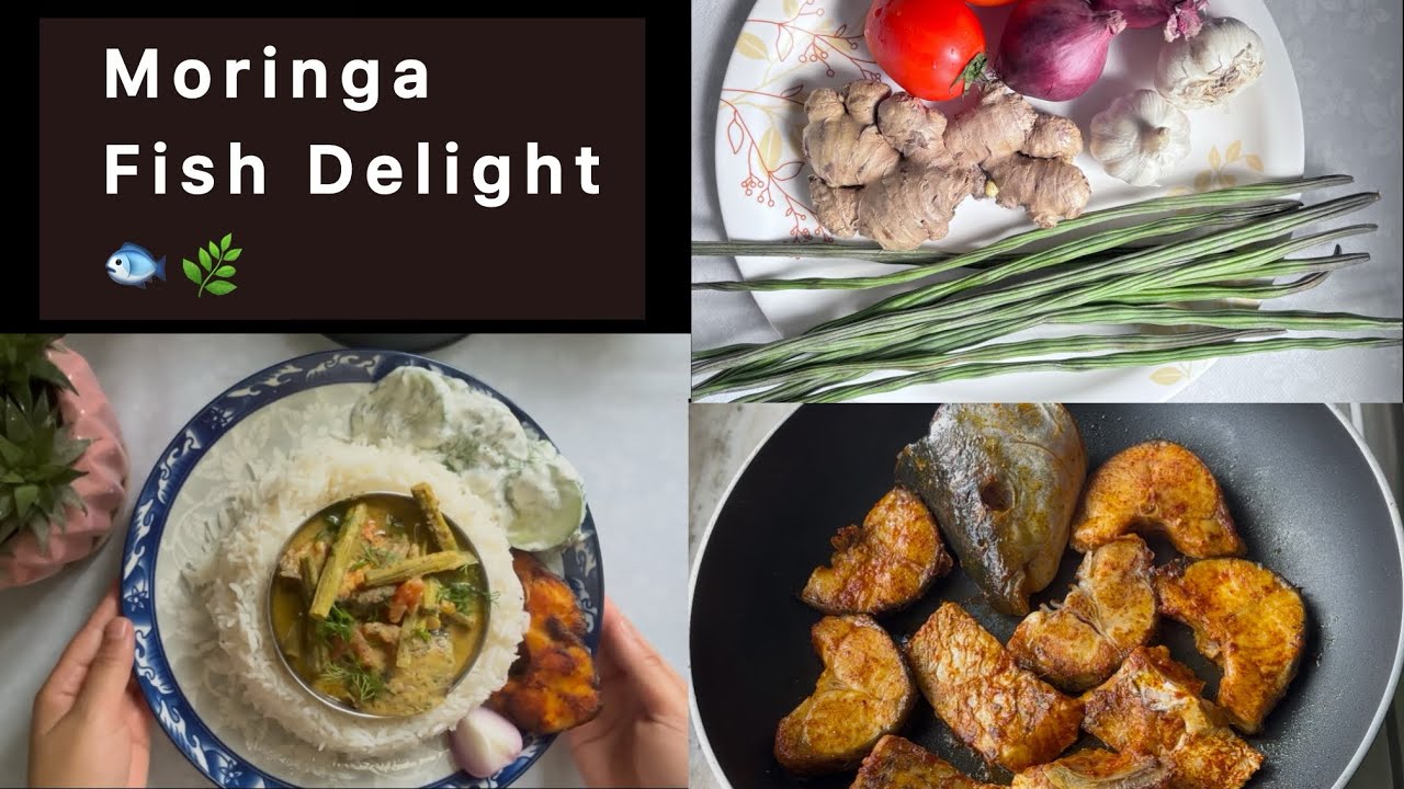 Clean Eating Meal: Pan-Seared Fish with Moringa & Salad 🥗 👌 - YouTube