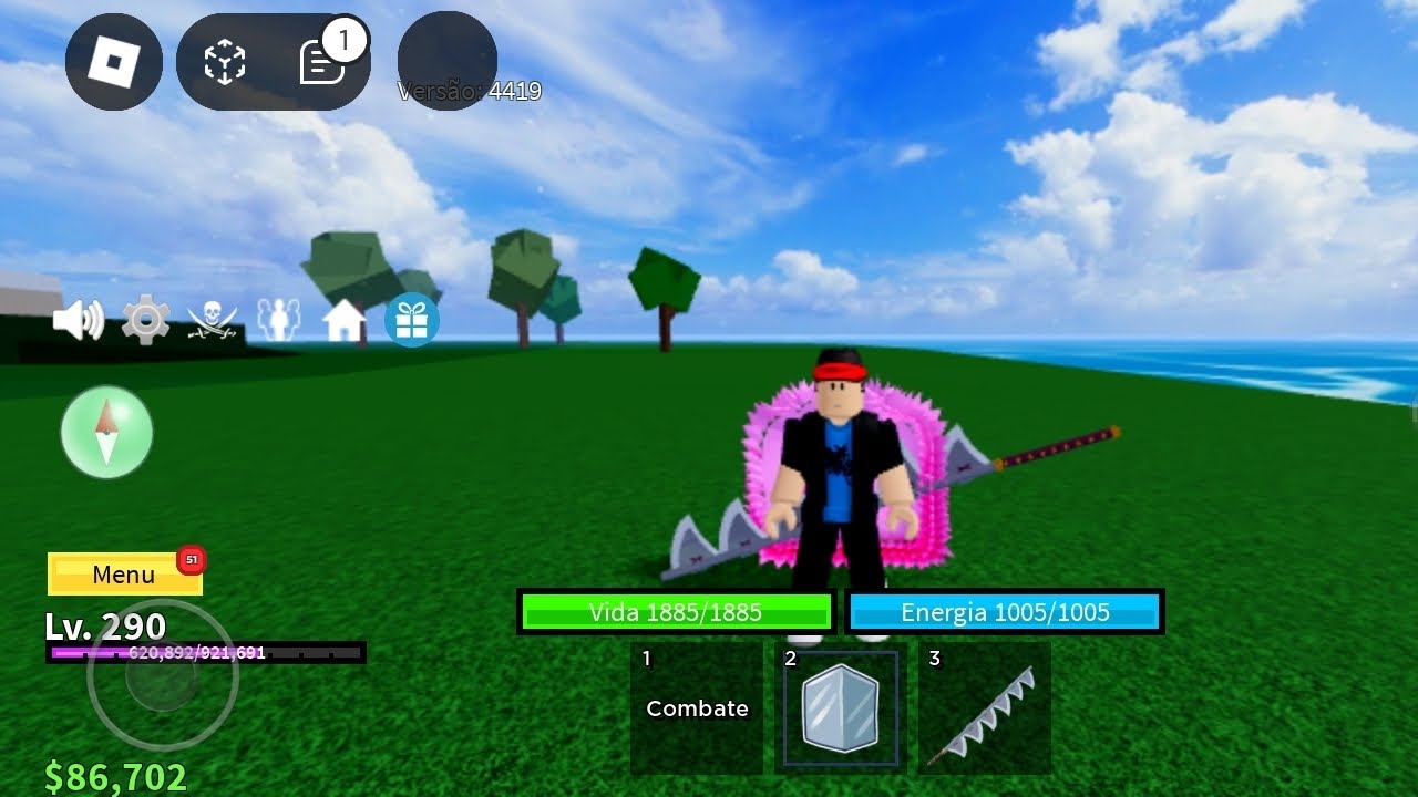 minha vida no lv 290 no blox frutis!|Parte 1 - YouTube