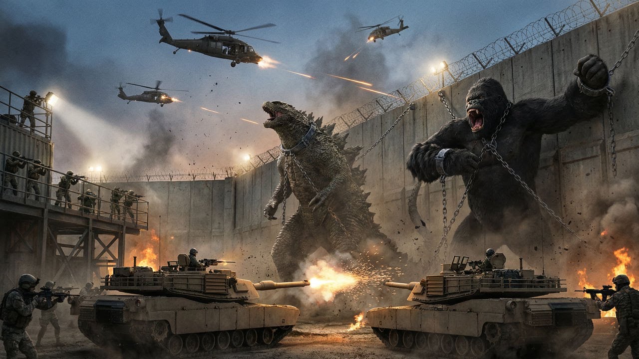King Kong & Godzilla vs Military Forces 💥 The War That Began on Skull ...