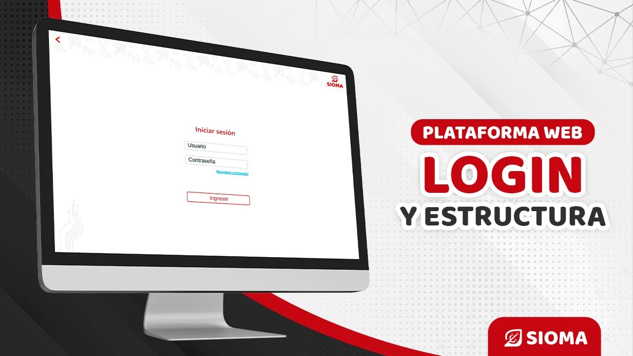 SIOMA WEB: Login y Estructura - YouTube