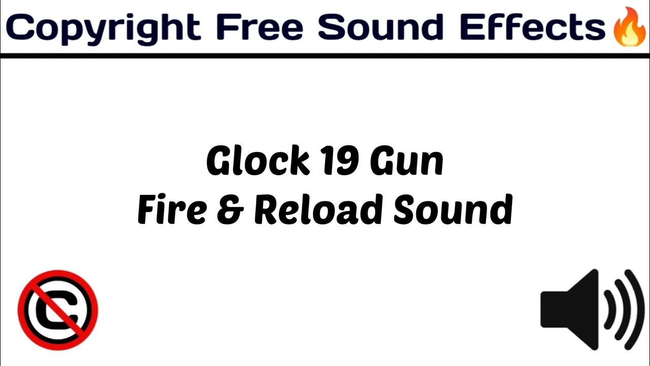 Glock 19 Gun Fire & Reload Sound /Weapons Sound / #royaltyfree ...