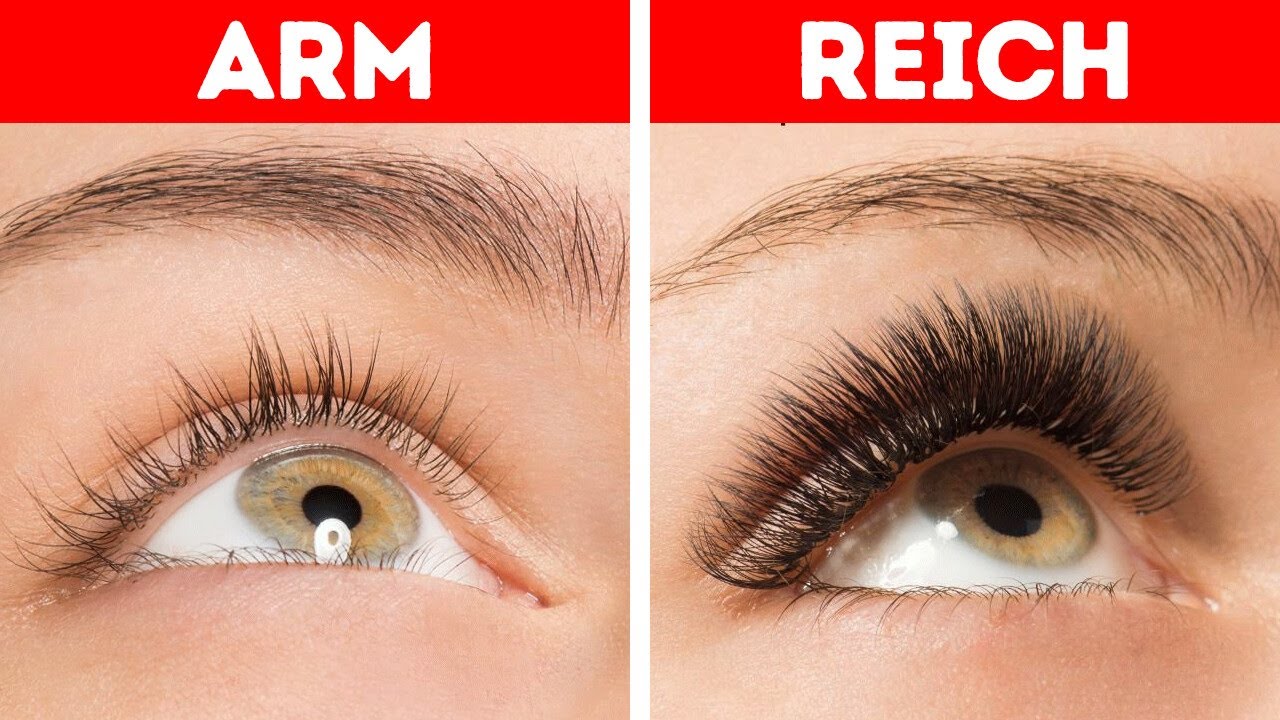 REICH vs. ARM. Erstaunliche Beauty-HACKS - YouTube