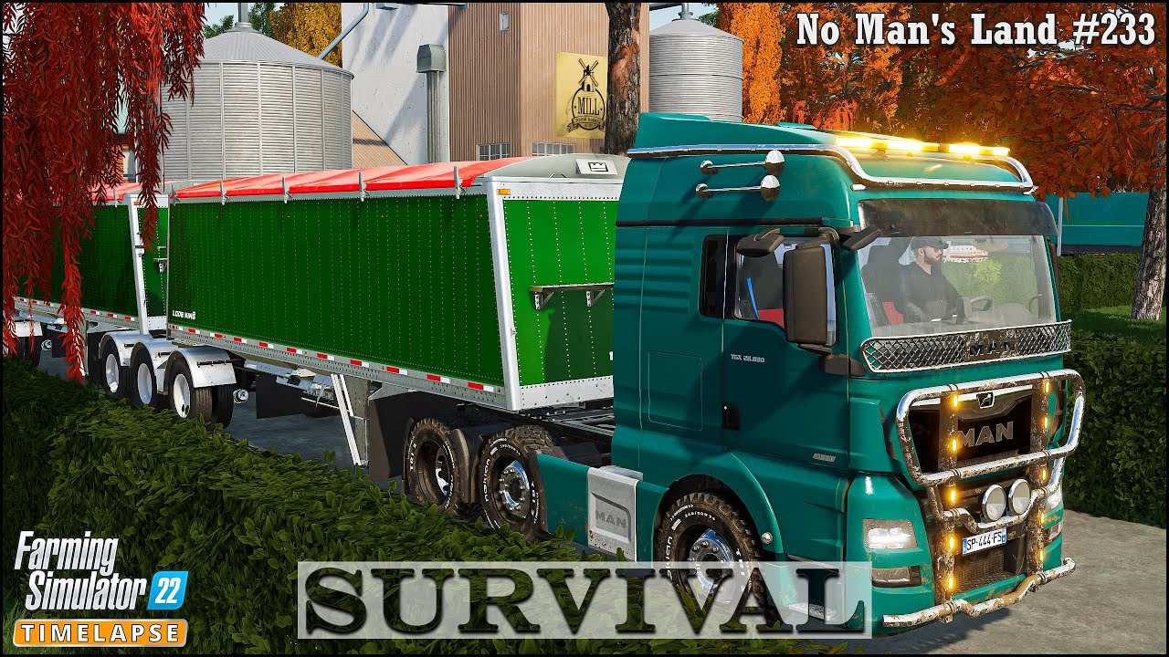 Survival in No Man's Land Ep.233🔹Transporting Grain into The Mill w ...