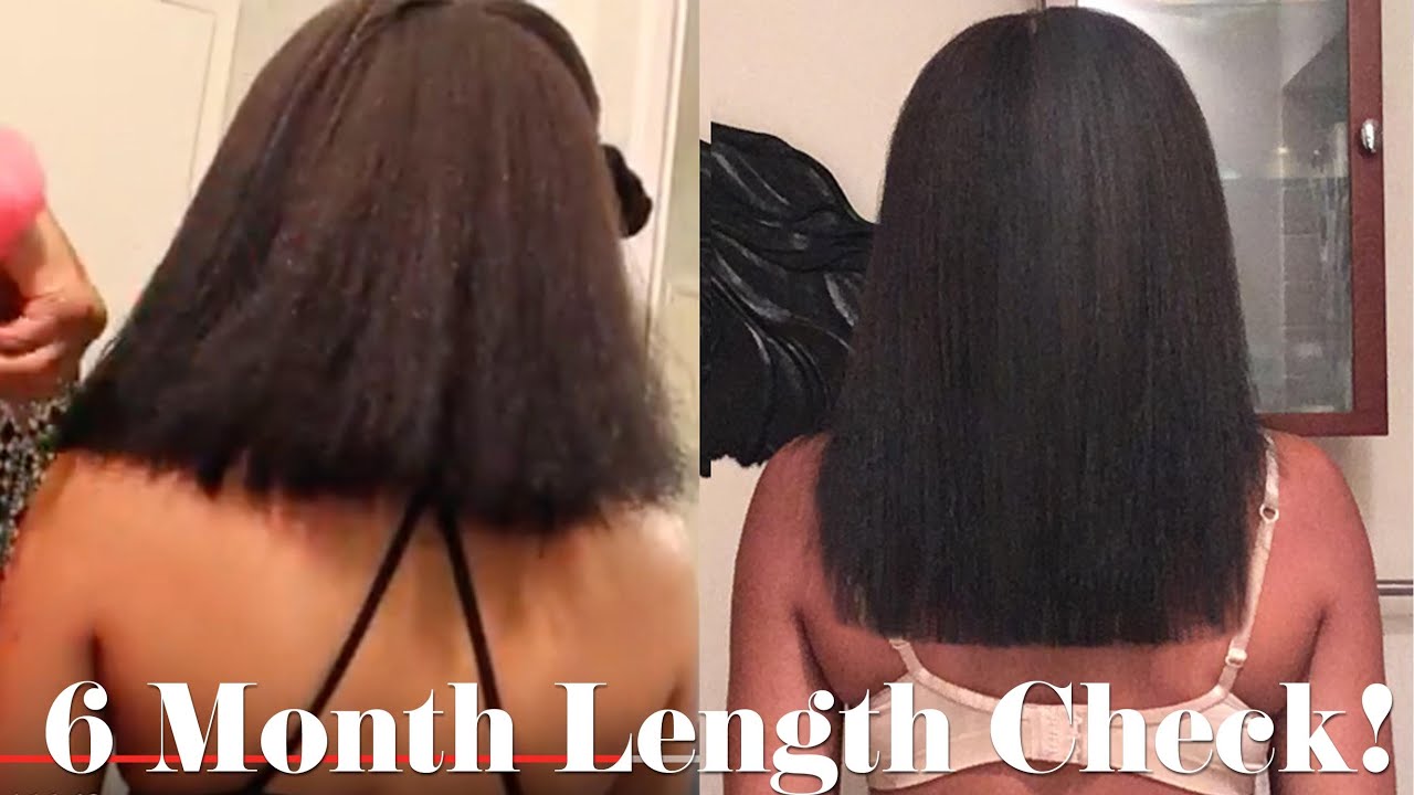 6 Months Post Mini Chop Update (Length Check) - YouTube
