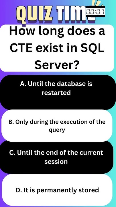Top Most Asked CTE SQL Interview Questions And Answers - YouTube
