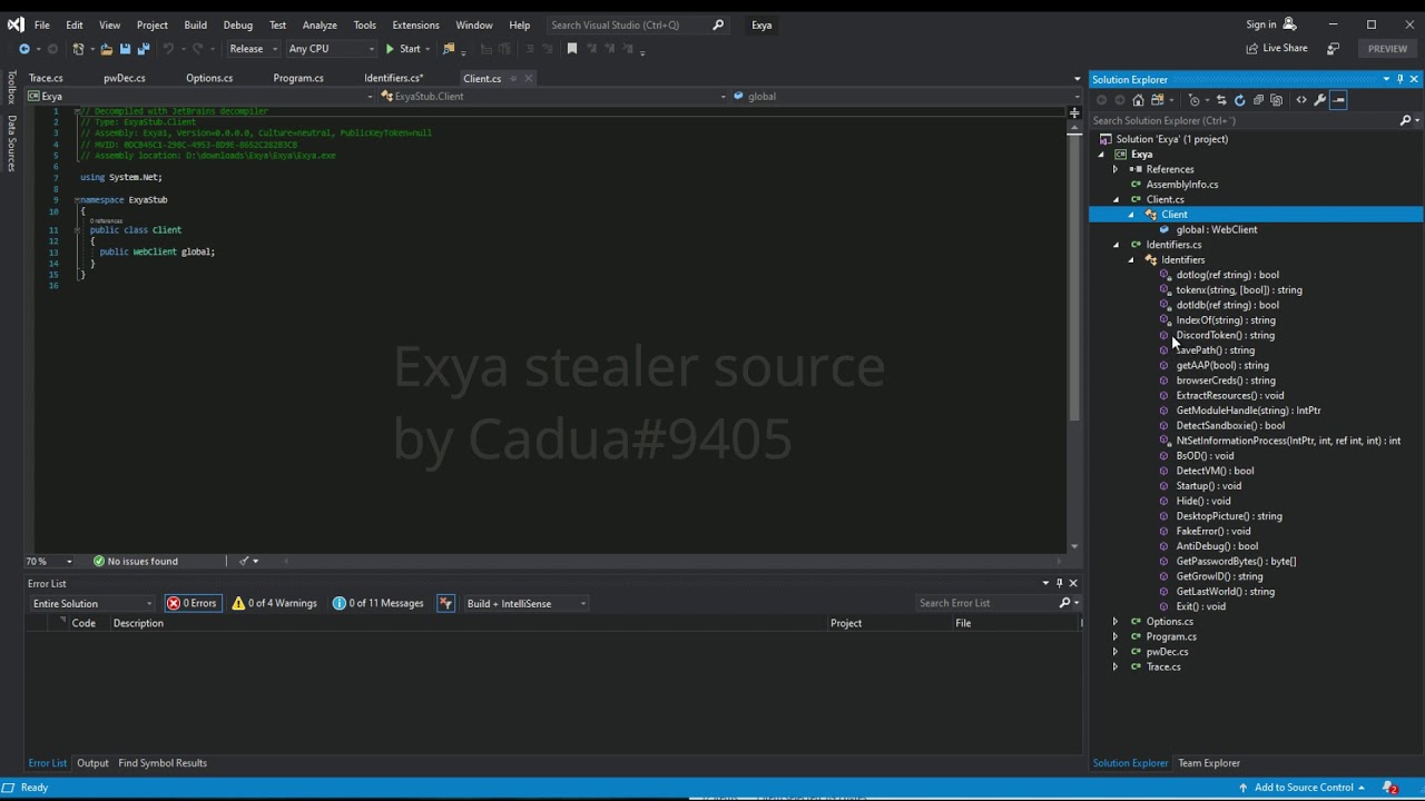 Exya decompiled source - YouTube