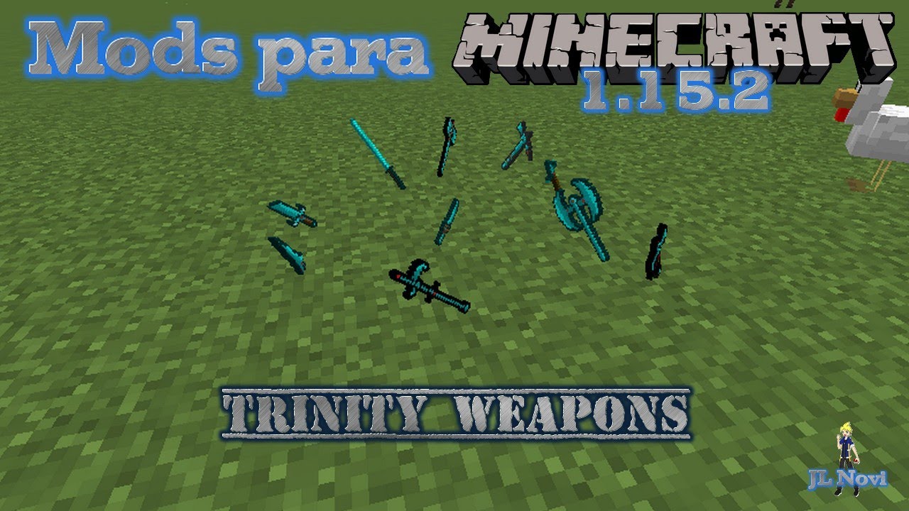 Mods para Minecraft 1.15.2 Trinity Weapons - YouTube