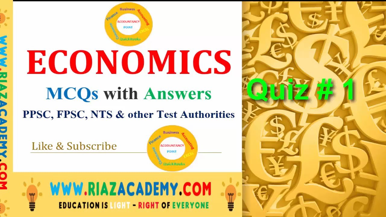 Economics MCQs Part 1 - Introduction to Economics - YouTube