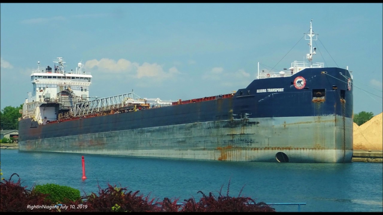 Ship ALGOMA TRANSPORT at Port Colborne; Scrapping of ALGORAIL & ALGOWAY ...