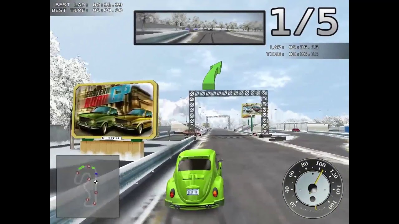 Bug Mania gameplay on Winter track with killer bee car - YouTube