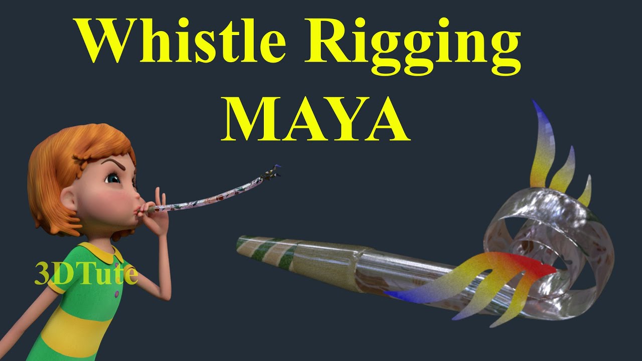 Whistle Rig in MAYA | Flare Deformer | Sine Deformer | Bend Deformer - YouTube