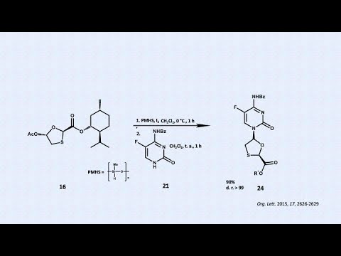 Lamivudina/Emtricitabina (antivirales vs VIH y VHB) síntesis - YouTube