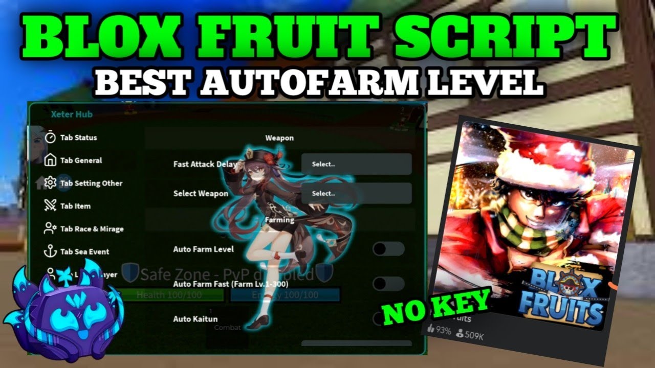 Xeter Hub Roblox Script | New Blox Fruits Script Update Best Auto Farm Level - YouTube