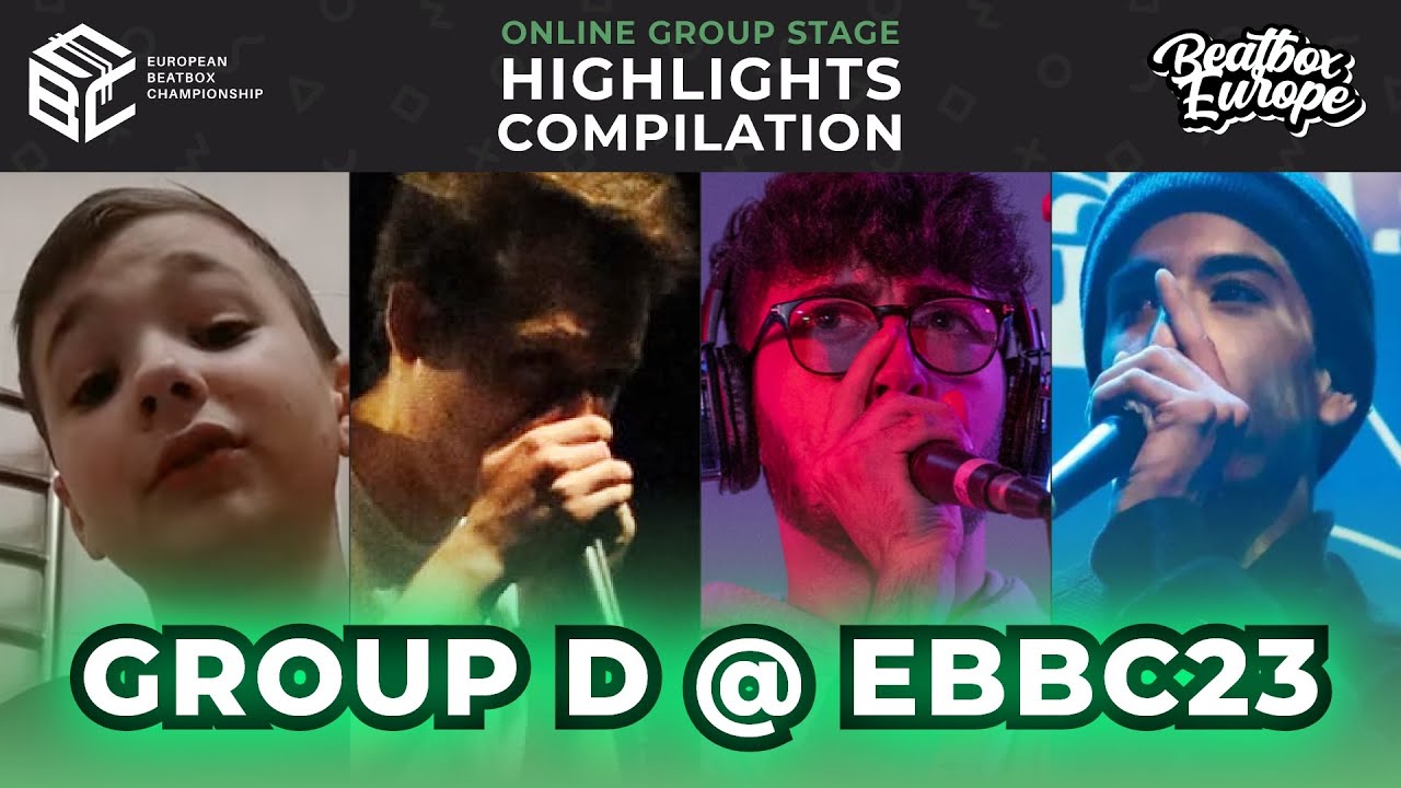 Group D for the Beatbox Europe 2023 M1klz 🇺🇦 jmbeats 🇵🇱 Blackroll 🇮🇹 ...