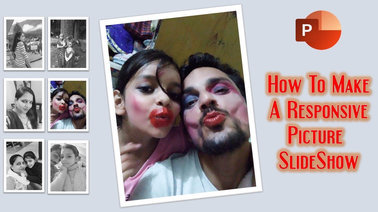 How to make Interactive Photo Slideshow in PowerPoint Tutorial with ...