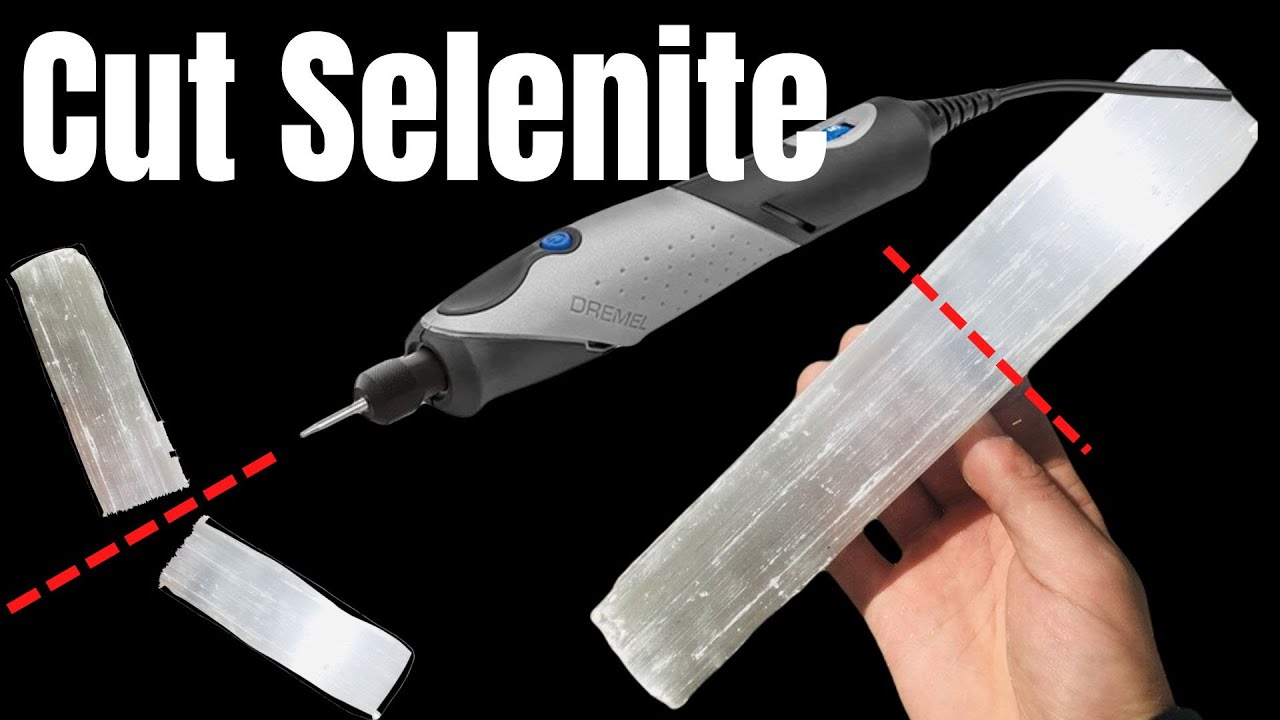 Cutting Selenite Crystals - Easy Method - YouTube