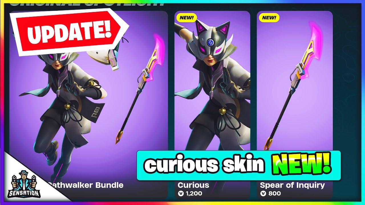 NEW CURIOUS SKIN FORTNITE - YouTube