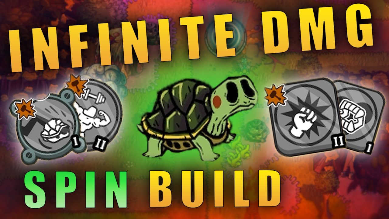 Infinite Damage Mid-Late Game SPIN Turtle Build // Nobody Saves The World - YouTube