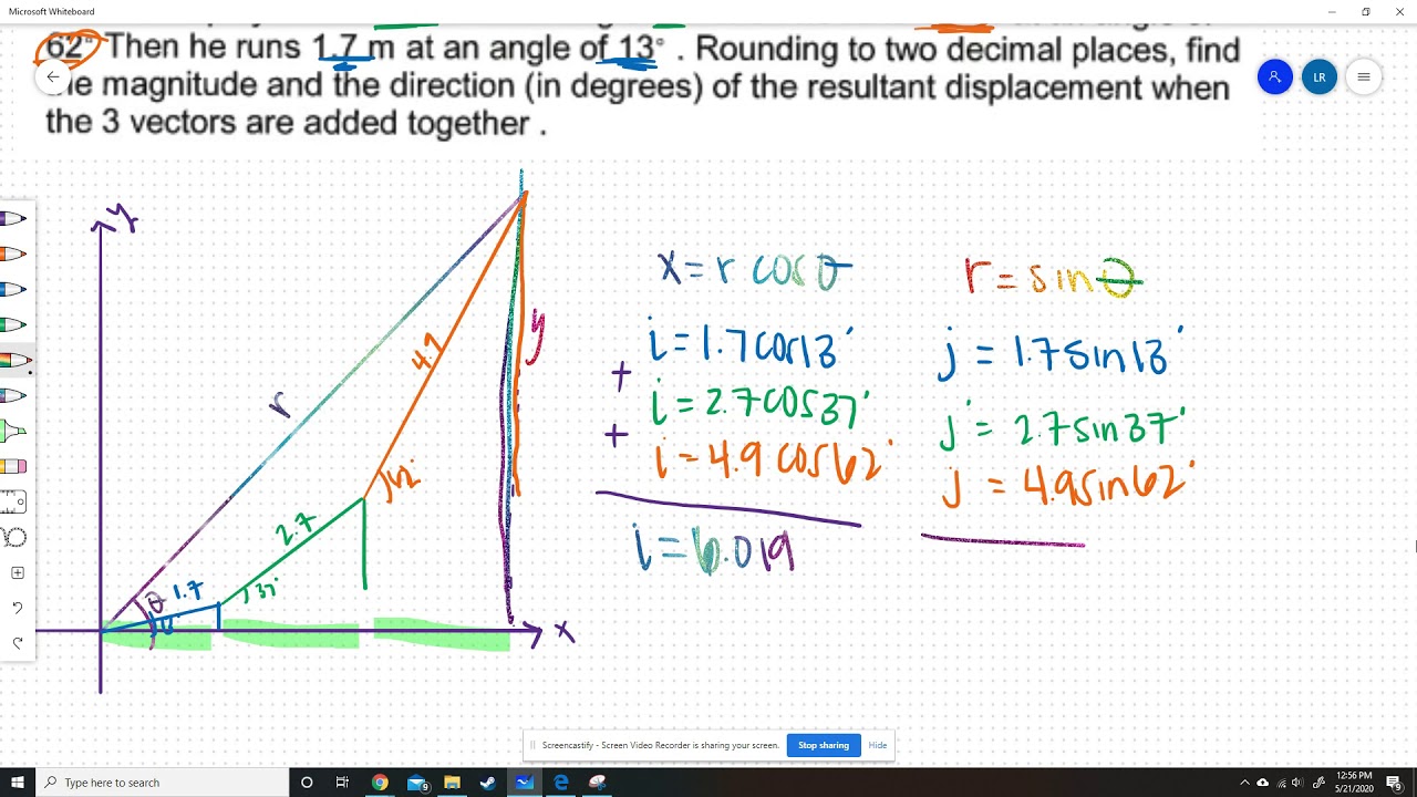 Precalc 2 Wrap Up E13 Vector Addition - YouTube