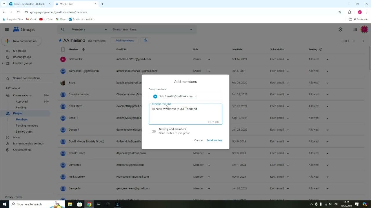 Adding members to Google Groups - YouTube