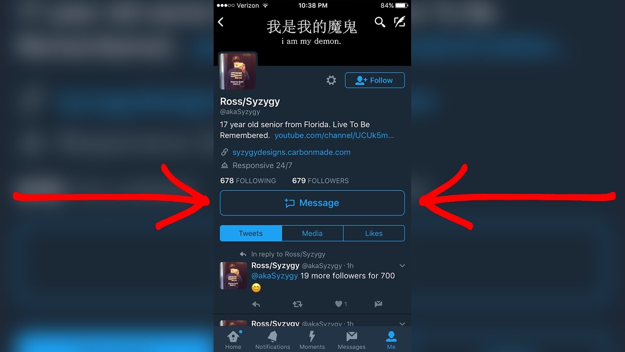 HOW TO GET THE NEW MESSAGE BUTTON ON TWITTER - YouTube