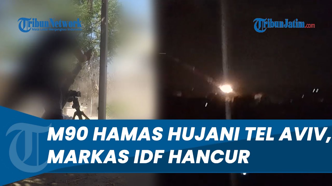 Hamas Hujani Tel Aviv dengan Rudal M90, Permukiman & Markas Israel ...