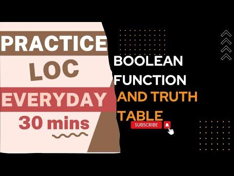 Boolean expression/function and truth table .. canonical form of boolean expression - YouTube