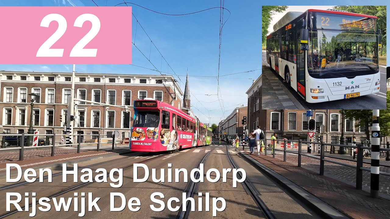 HTM lijn 22: Den Haag Duindorp - Rijswijk De Schilp | HTM 1132 | 2023 ...