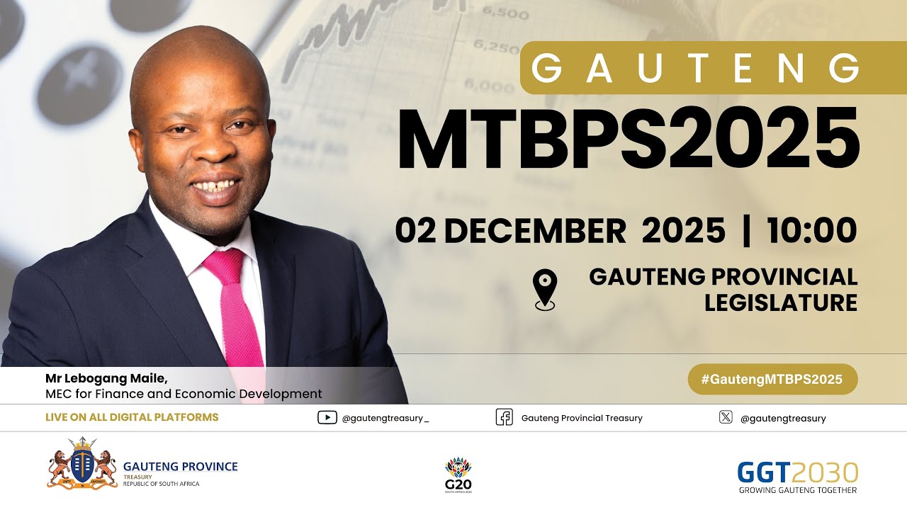 MEC Maile Presents Gauteng 2025 Medium Term Budget Policy Statement ...