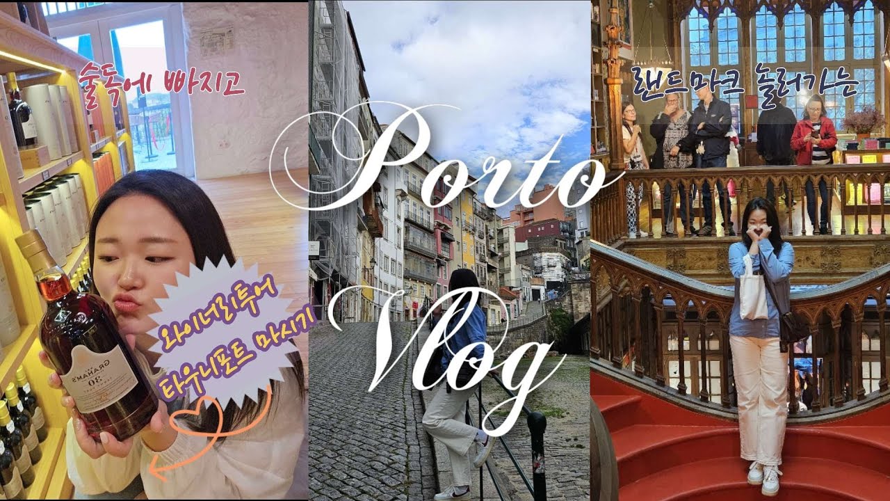Vlog 포르투 여행 브이로그 Part 3 술독에 빠지고 랜드마크 놀러가는 브이로그👻 타우니포트 포르투와인