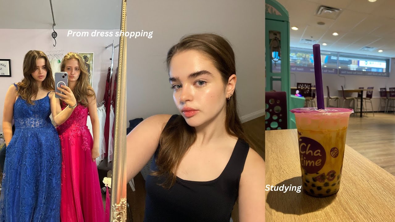 highschool vlog: studding, cheer choreo, prom dress, yestyle haul - YouTube