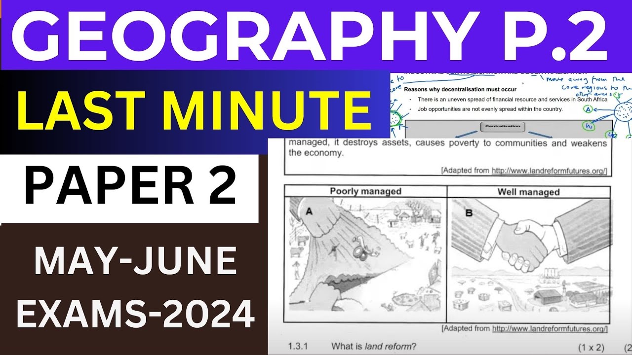 LAST MINUTE: 2024 GEOGRAPHY PAPER 2 GRADE 12 FINAL EXAMS THUNDEREDUC ...