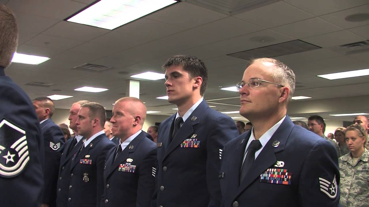 NCO/Senior NCO Induction Ceremony at the 120th Fighter Wing - YouTube