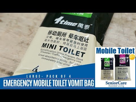 DISCOVER AND TRY! Emergency Mobile Toilet Vomit Bag (Large) for Emergency Toilet Situations!