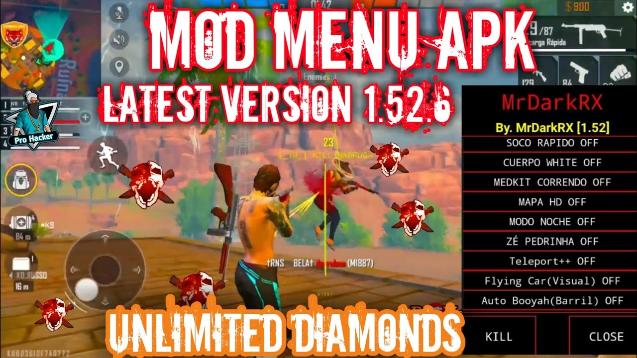 Free Fire Mod Menu APK 1.52.6 | Free Fire v 1.52.6 ( Mod Menu ...
