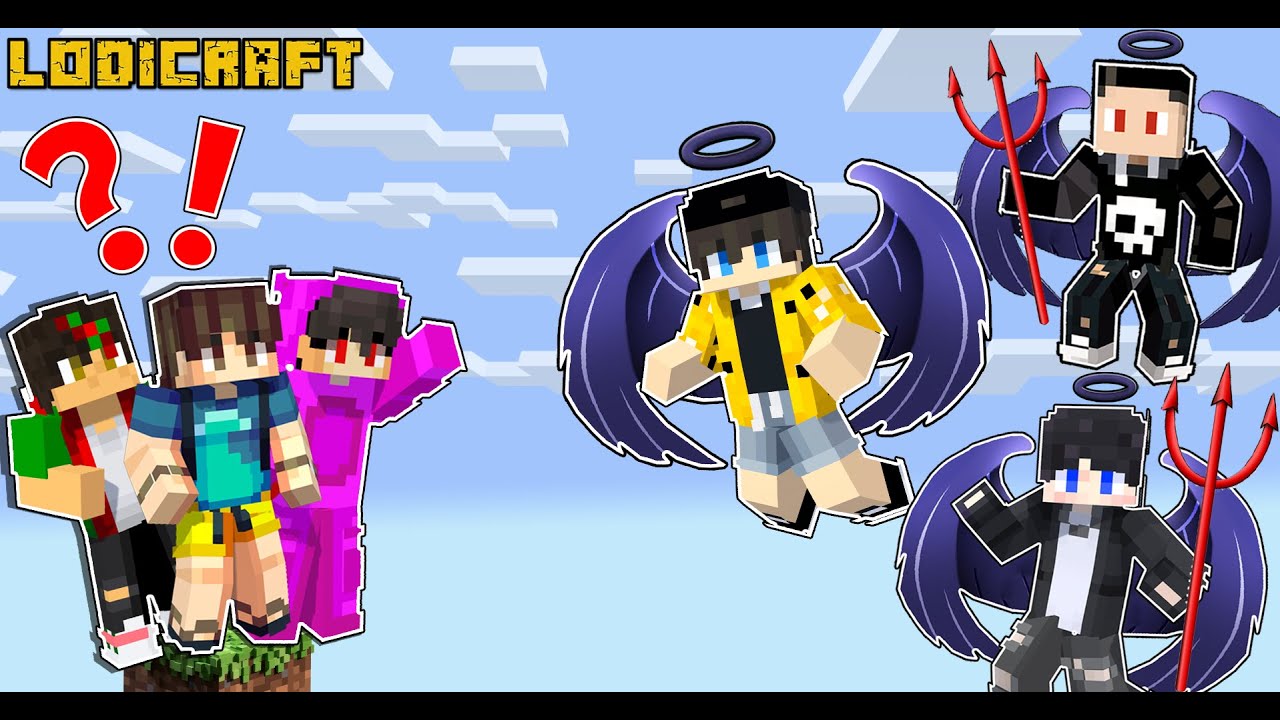 Becoming the helpful DARK ANGEL`S in Minecraft! - YouTube
