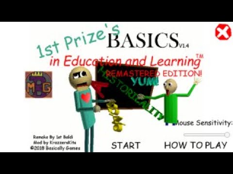 Baldi basics 1st prize TAKES OVER BALDI BASICS AND THE SCHOOLHOUSE ...
