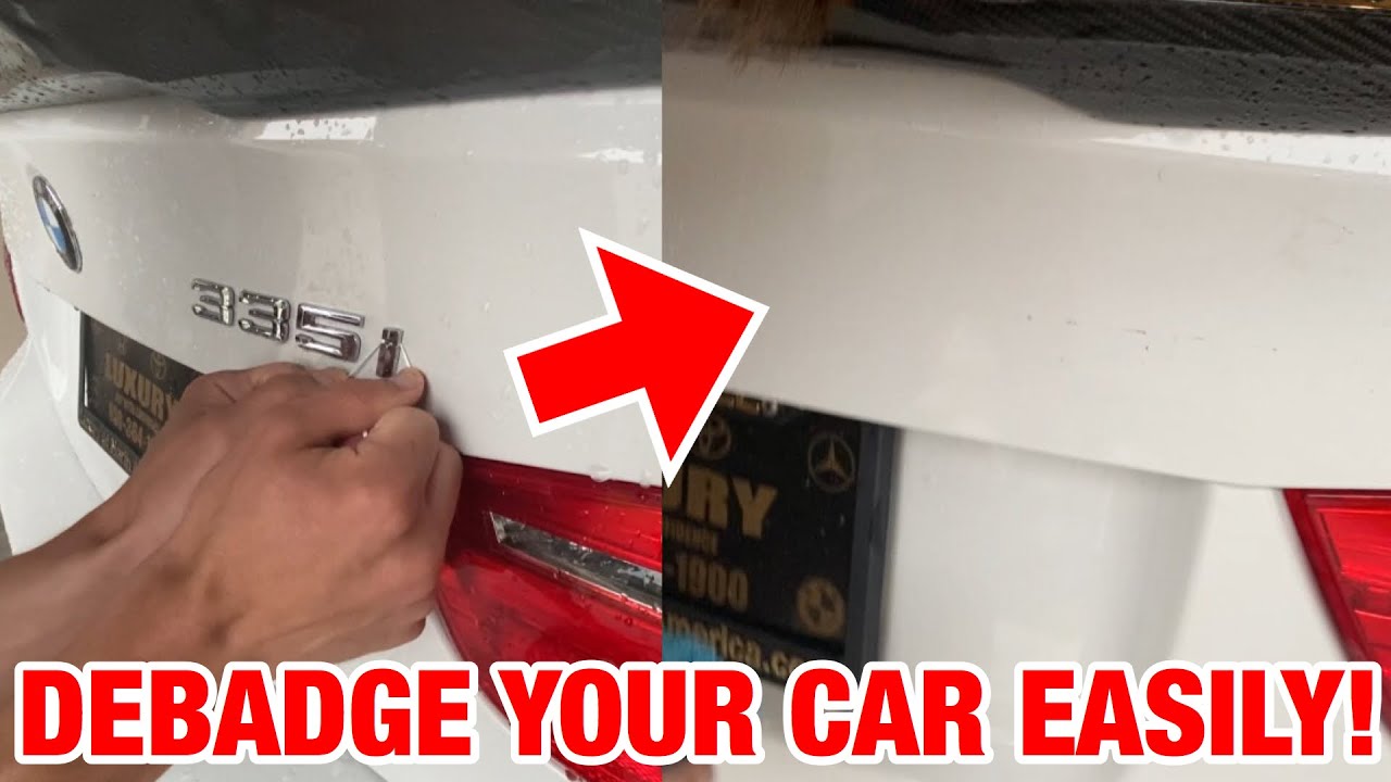 How To “PROFESSIONALLY” Debadge Your Car (335i, Q50, Golf R) - YouTube