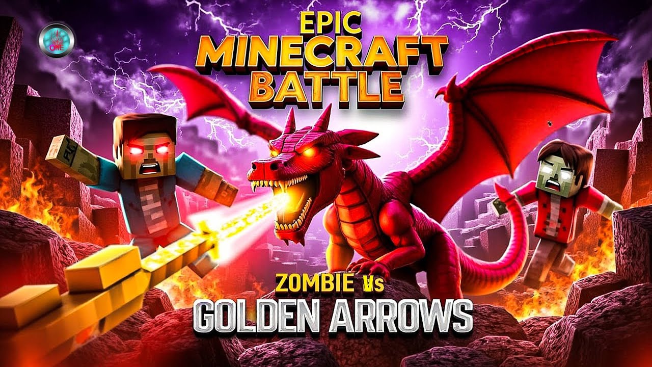 🔴Dragon Zombie vs Golden Arrows #minecraft #minecraftshorts #shortslive ...
