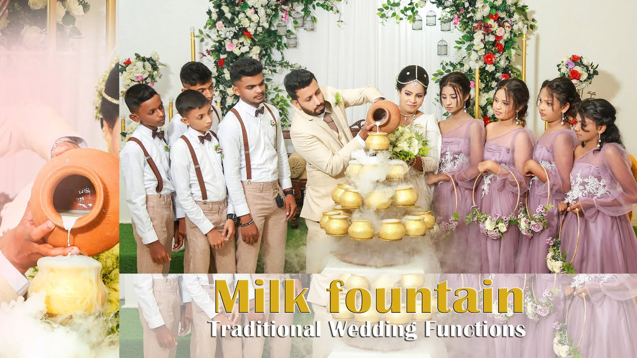 Milk fountain - Traditional Wedding Functions - YouTube