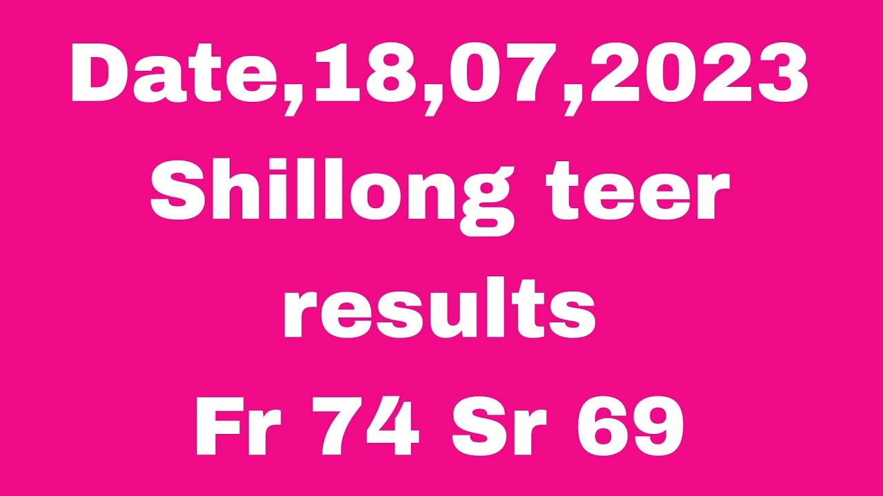 Shillong teer results😘 - YouTube