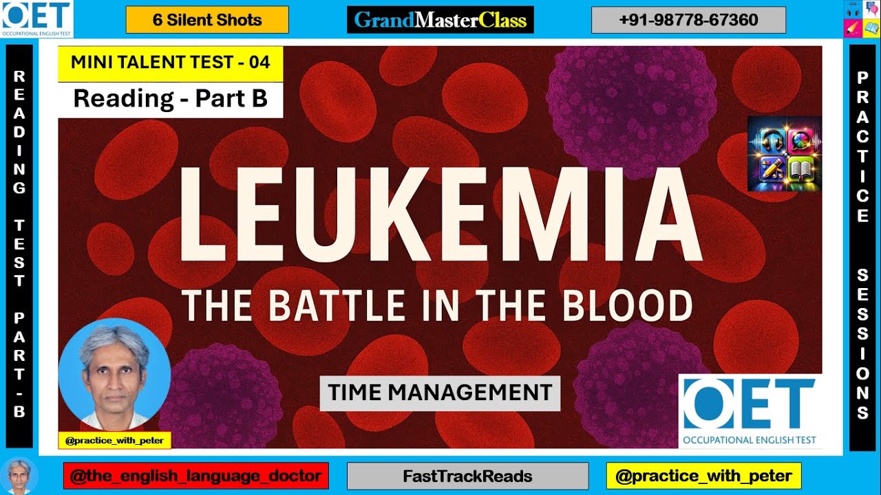 RB 4 Leukaemia The Battle in the Blood Part B Reading Sir Simon Says ...
