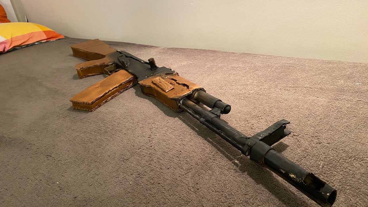 Cardboard AK-74 - YouTube