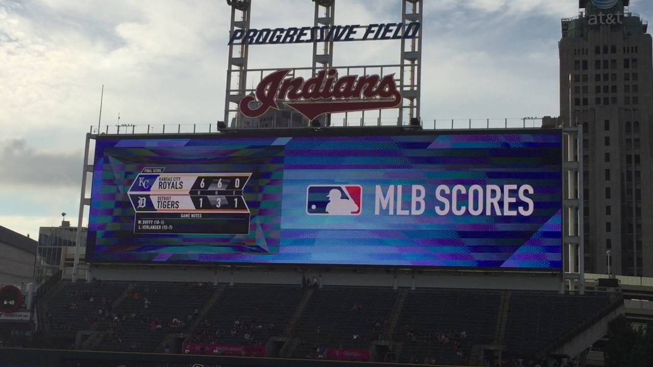 Cleveland Indians Scoreboard 3 - YouTube