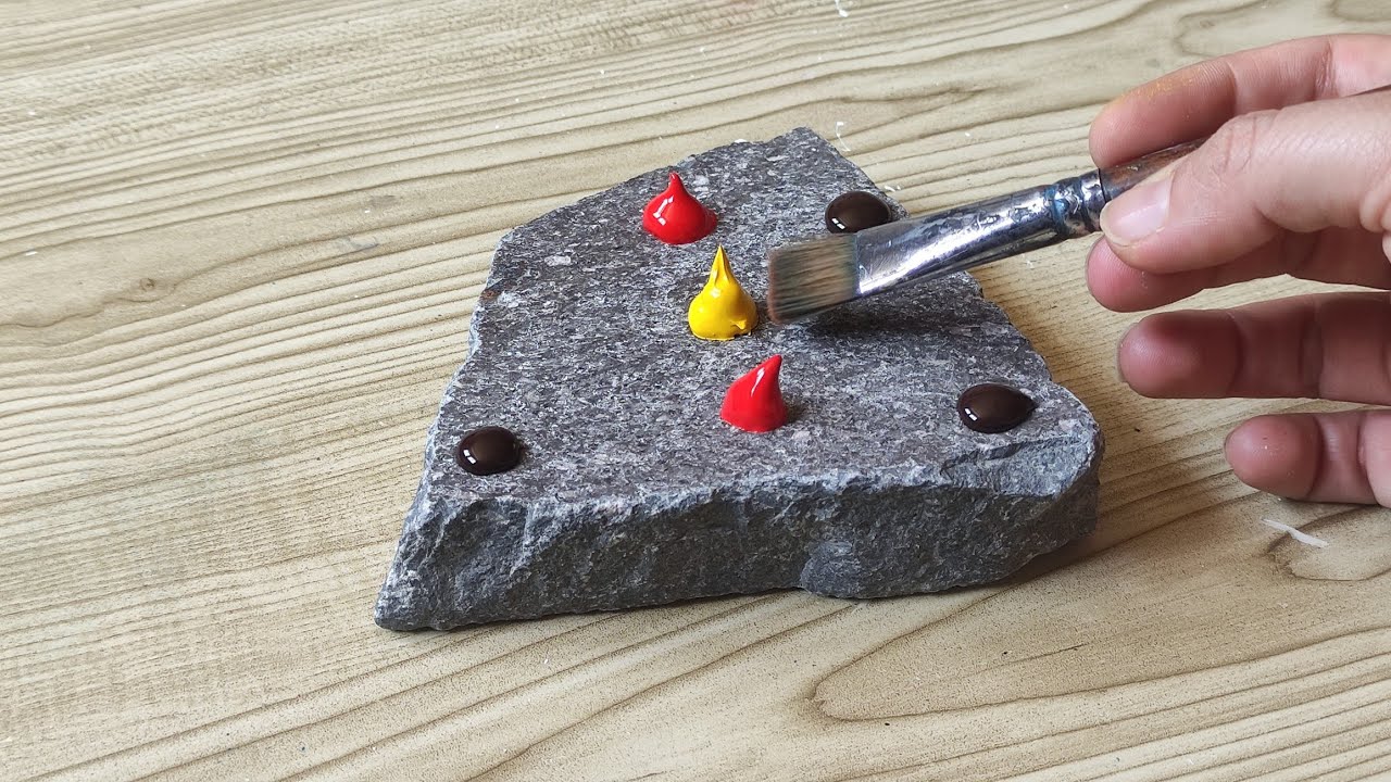 Stone Painting Easy and Beautiful | How to Paint Love ️ Story on Stone ...