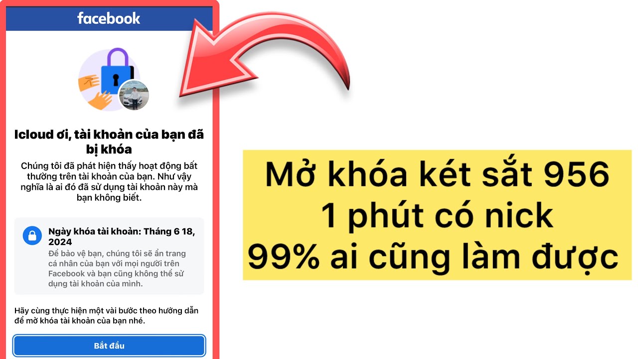 Mở khóa 956 Facebook mới nhất 2024 - YouTube