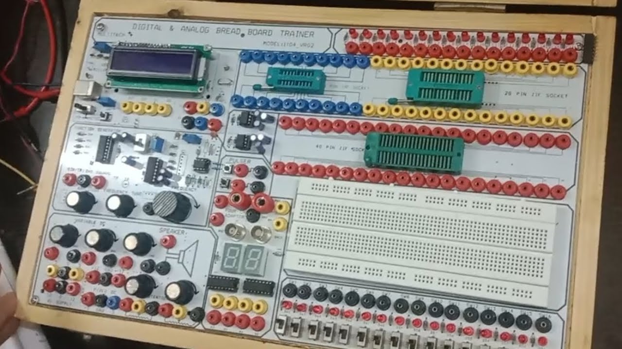 Digital Breadboard Trainer Kit Connection |Digital Gate IC 7400;7402 ...